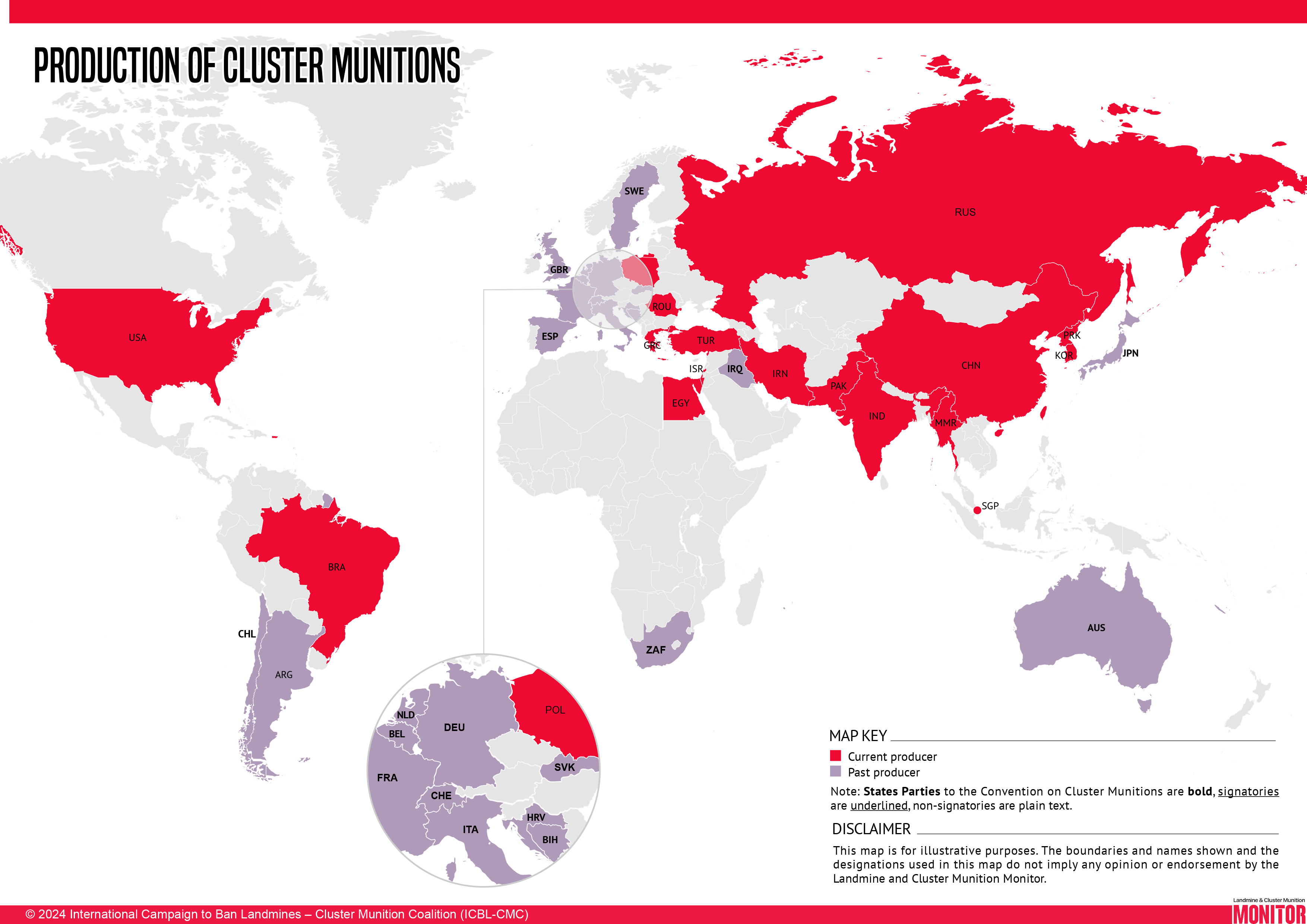 Production of Cluster Munitions