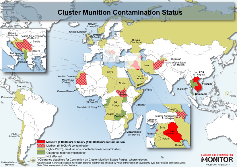 Cluster Munition Contamination Status