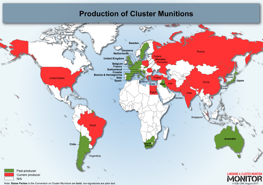 Production of Cluster Munitions